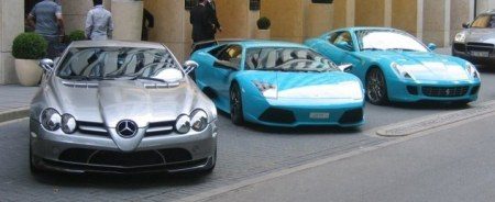 Turquoise Ferrari en Lamborghini - Autoblog.nl